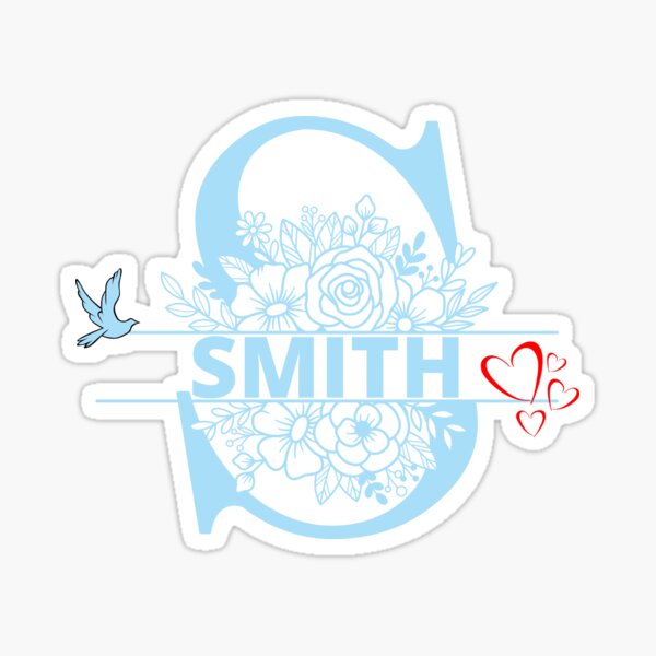 "Smith Family Monogram Sign Tshirt displays proud family ...
