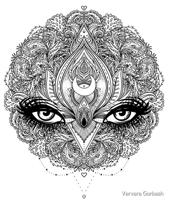 "Mandala Eyes" by Varvara Gorbash | Redbubble