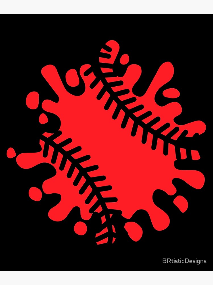 "Baseball splatter paint design" Poster for Sale by BRtisticDesigns ...