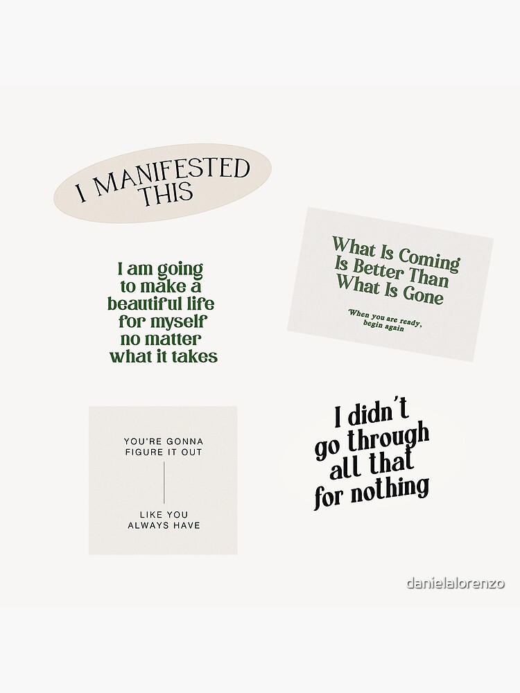 "Aesthetic Pastel Stamp Sticker Pack - Green" Poster for Sale by ...