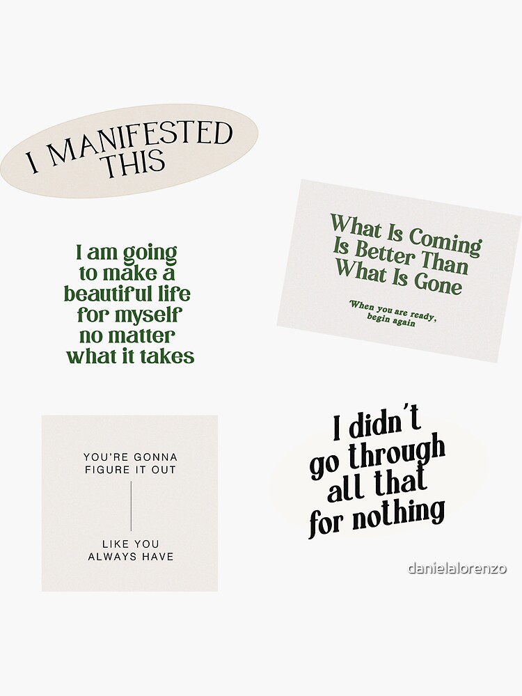 "Aesthetic Pastel Stamp Sticker Pack - Green" Sticker for Sale by ...