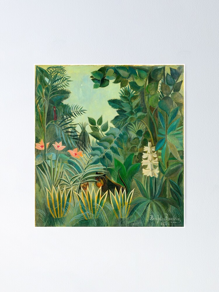 "The Equatorial Jungle - Henri Rousseau" Poster for Sale by ...