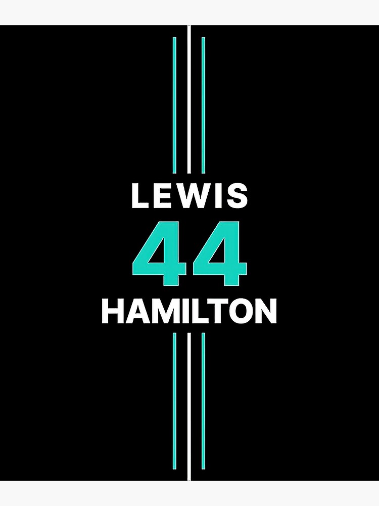 "Lewis Hamilton 44 Lewis Hamilton" Poster for Sale by Muhammadal ...