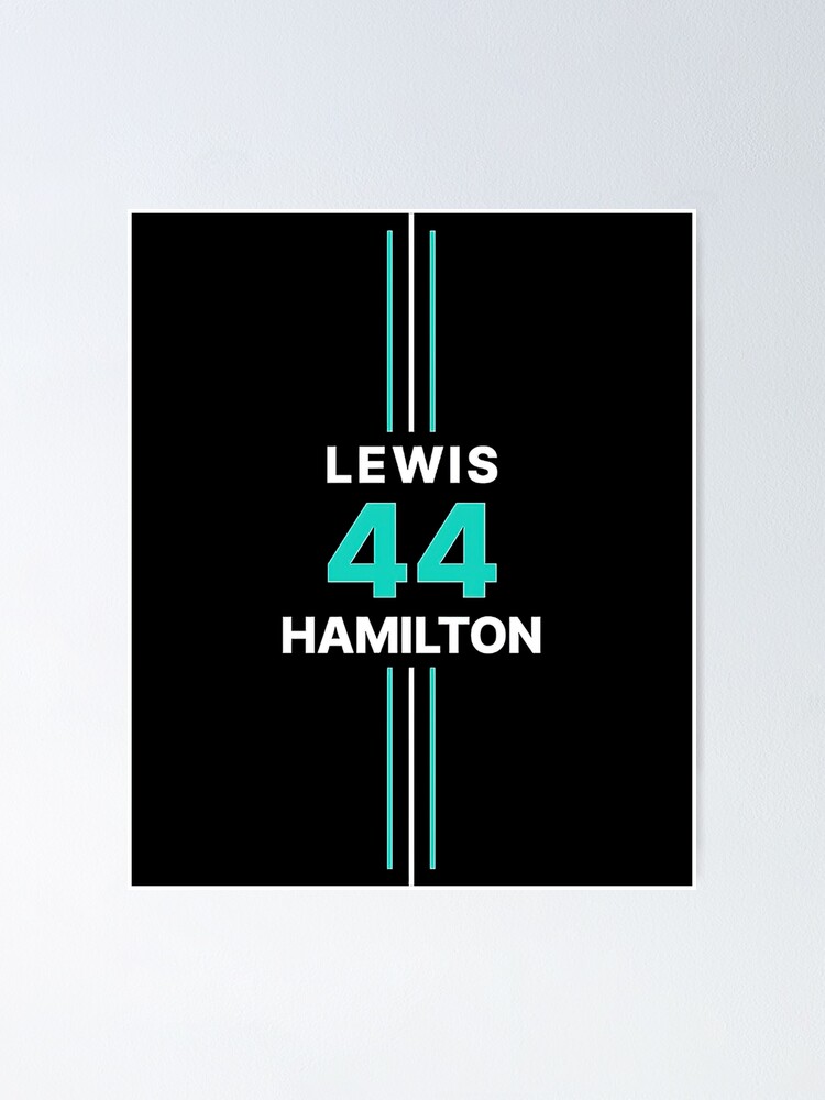 "Lewis Hamilton 44 Lewis Hamilton" Poster for Sale by Muhammadal ...