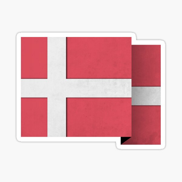 "Denmark" Sticker for Sale by FlatFlags | Redbubble