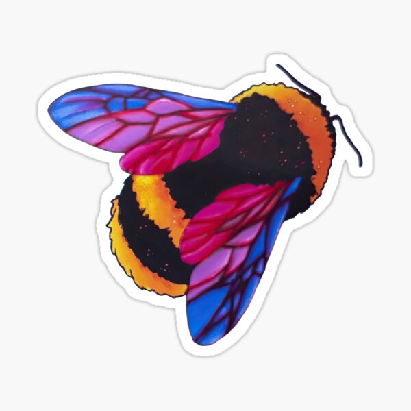"pride allyship bee, Pride color" Sticker for Sale by LeesePink | Redbubble