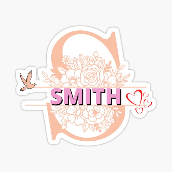 "Smith Family Monogram Sign Tshirt displays proud family ...