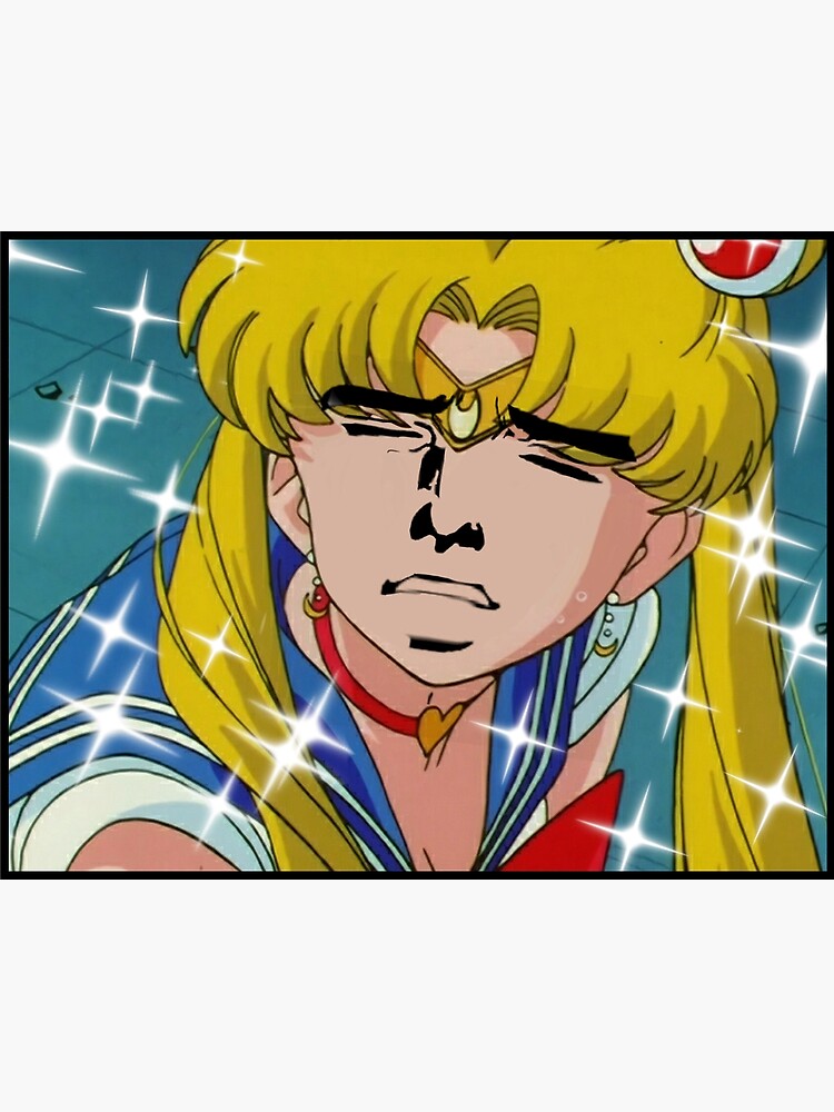 "Funny Sailor moon redraw " Poster for Sale by RinkyArt | Redbubble