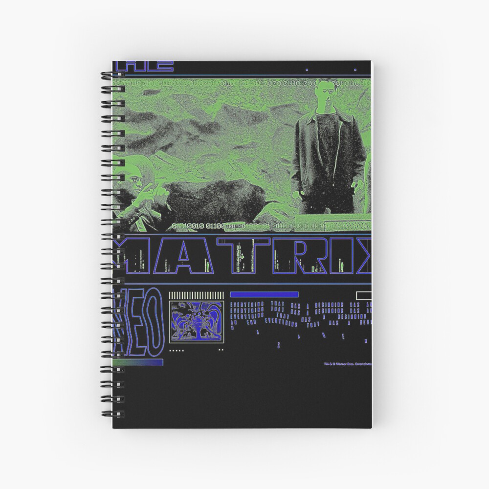 "The Matrix The Matrix The Matrix The Matrix cinema" Spiral Notebook by ...