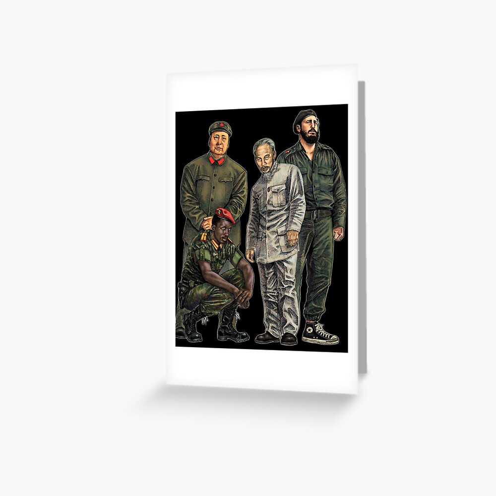 "Thomas Sankara, Mao Zedong, Ho Chi Minh and Fidel Castro" Greeting ...