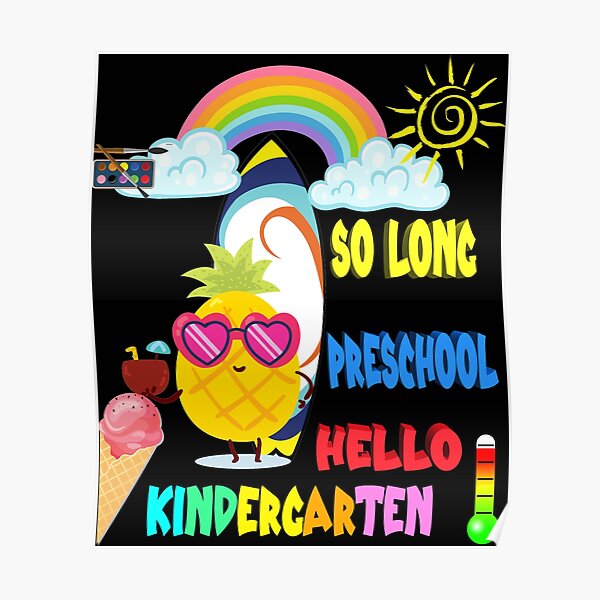 "SO LONG PRESCHOOL HELLO KINDERGARTEN TEACHER STUDENT KIDS Pre-K ...