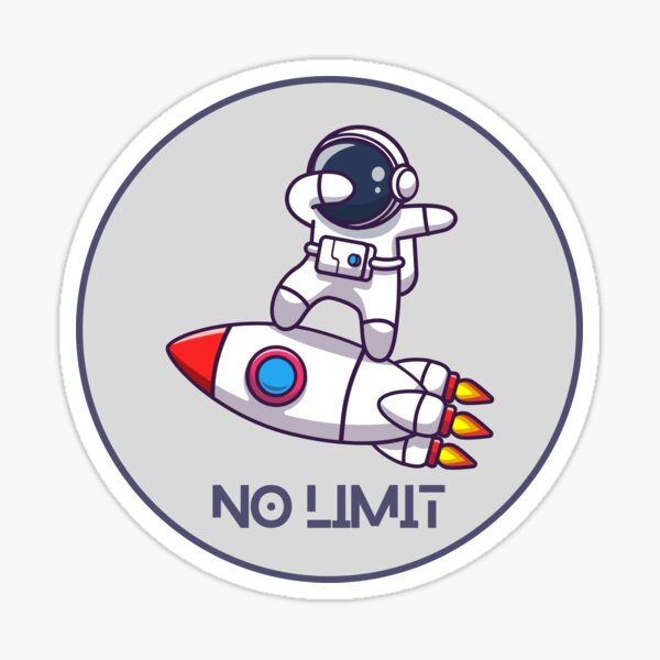 "For You, Cute Astronaut no limit" Sticker for Sale by ita--shop ...