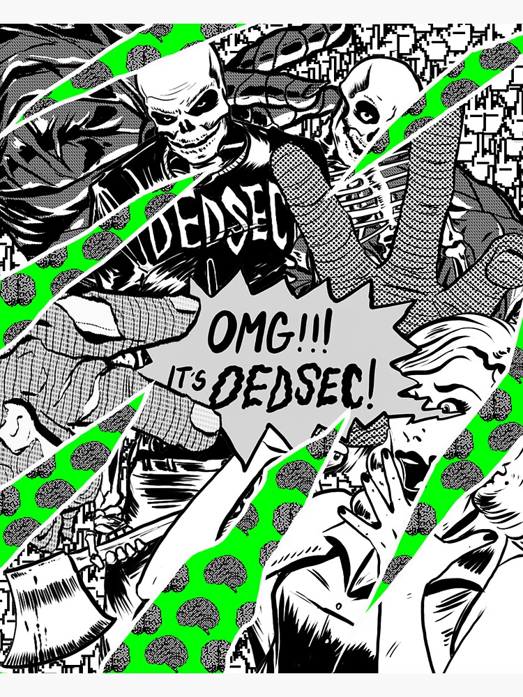 "It's Dedsec" Sticker by PawandFang | Redbubble