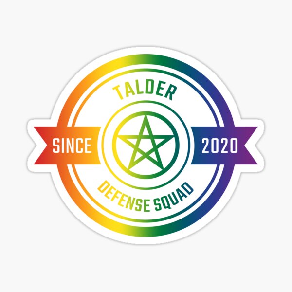 "talder defense squad pride colors" Sticker for Sale by missninjacookie ...