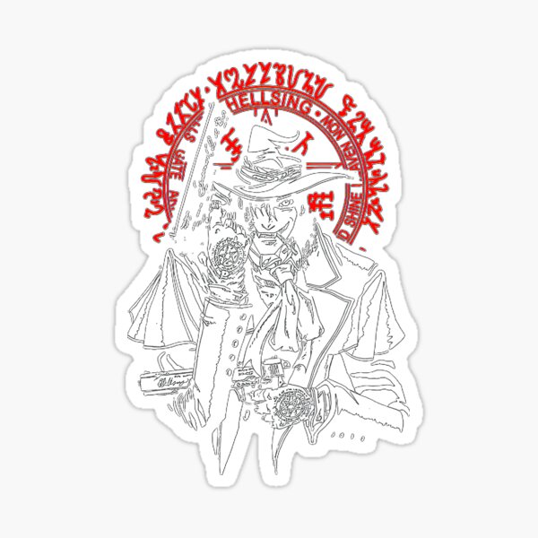 "Alucard Hellsing Alucard Hellsing anime fan" Sticker for Sale by ...