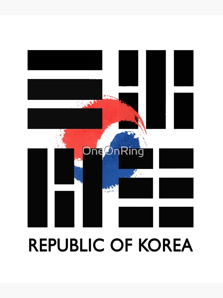 Póster «Símbolo de Taegeukgi de la bandera nacional coreana» de ...