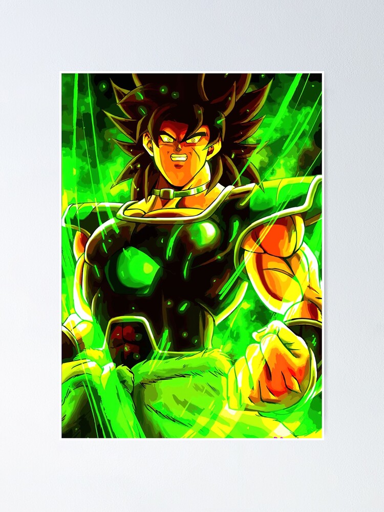 Broly Poster For Sale By Aaronweedo Redbubble