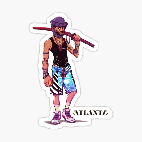 "Atlanta - Darius " Sticker for Sale by TakashiMurakama | Redbubble