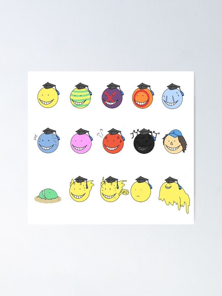 "Koro-Sensei" Poster by PawandFang | Redbubble