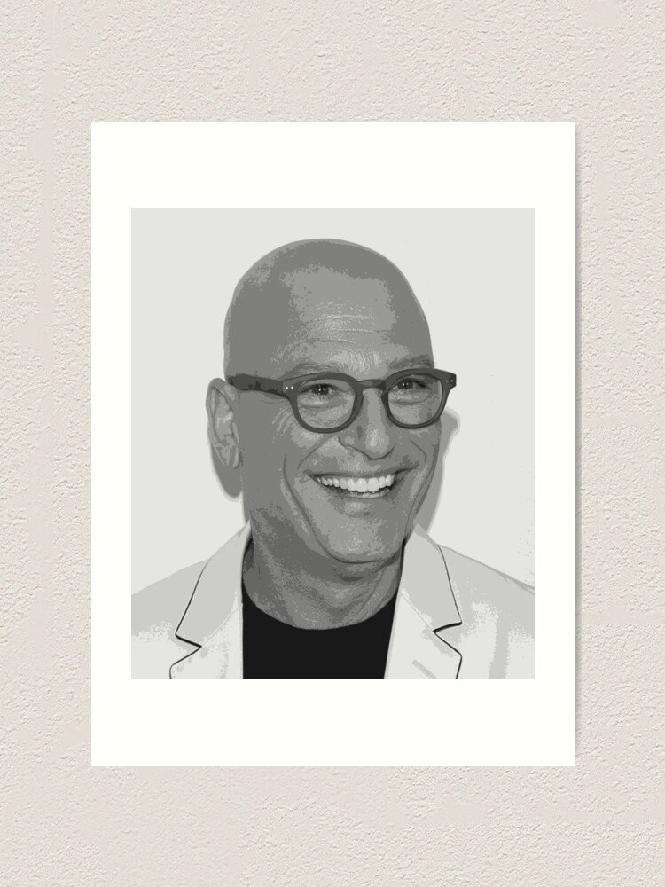 "Howie Mandel Black & White Pop Art Portrait Painting" Art Print for ...