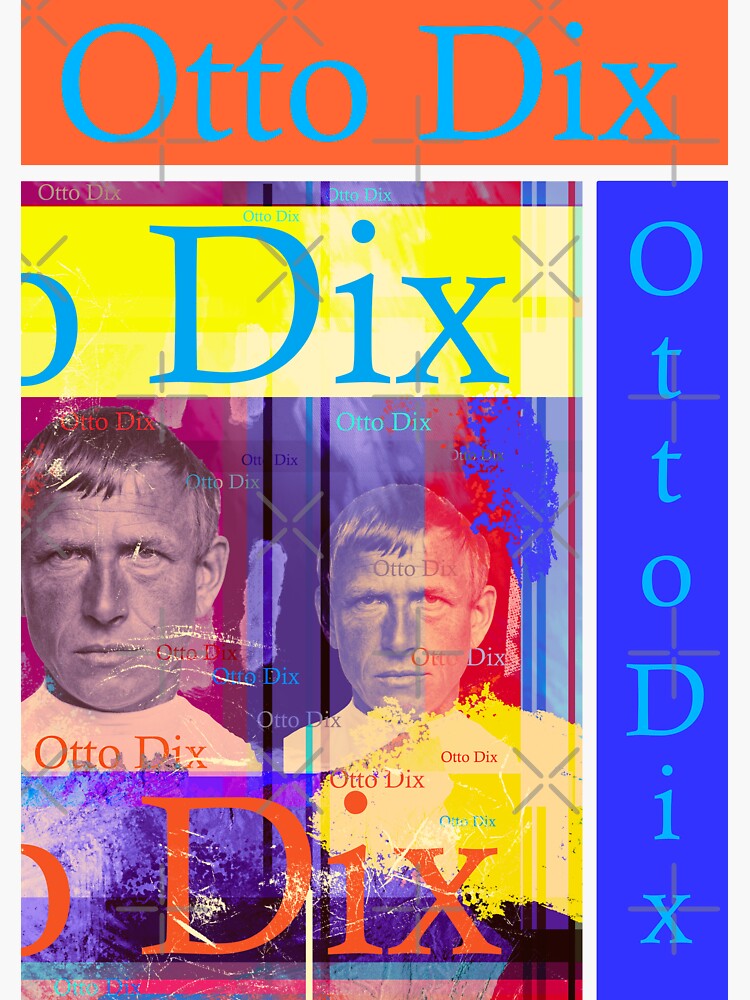 "beautiful Otto Dix portrait, famous German painter, expressionism ...