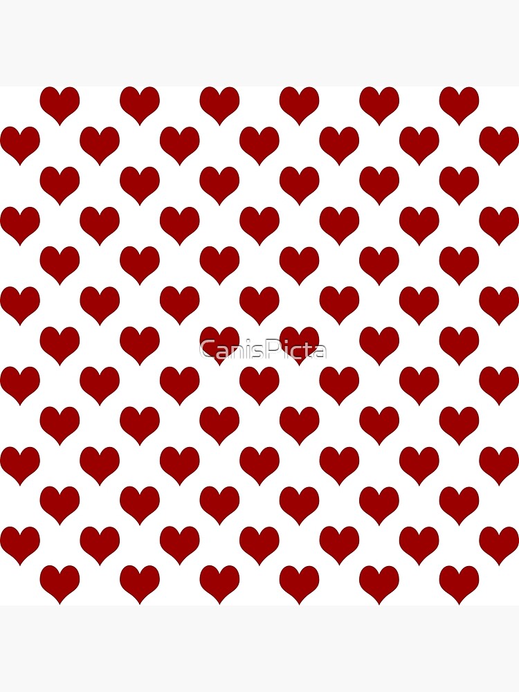 "Red Hearts Pattern Design Cute Fun Love Romantic Girls White Sweet ...