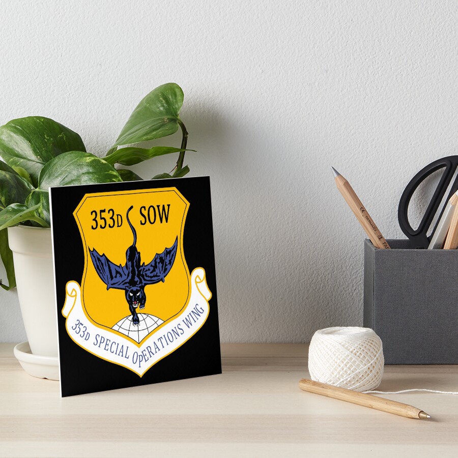 "US 353 SOW Special Operation Wing Army USA Military #2211" Art Board ...
