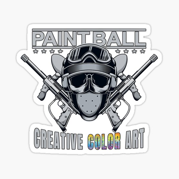 "Paintball Creative Color Art" Sticker by adxota | Redbubble