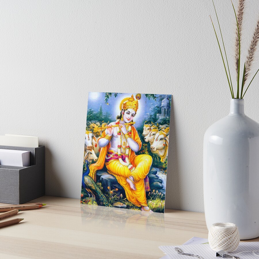 "Lord Shri Krishna" Art Board Print for Sale by tanabe | Redbubble