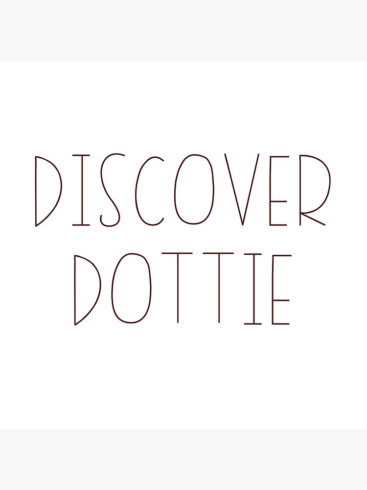 Póster «Descubra el texto del logotipo de Dottie» de DiscoverDottie ...