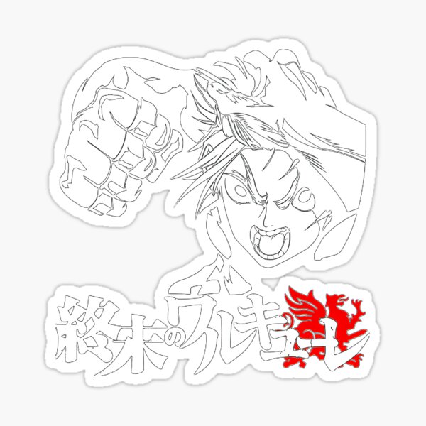 "Record Of Ragnarok anime gift" Sticker by Dorisate | Redbubble