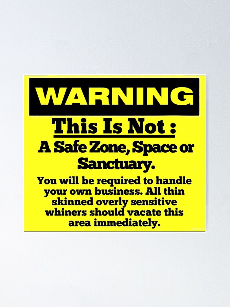 "Warning - This is Not" Poster by sweethaven | Redbubble
