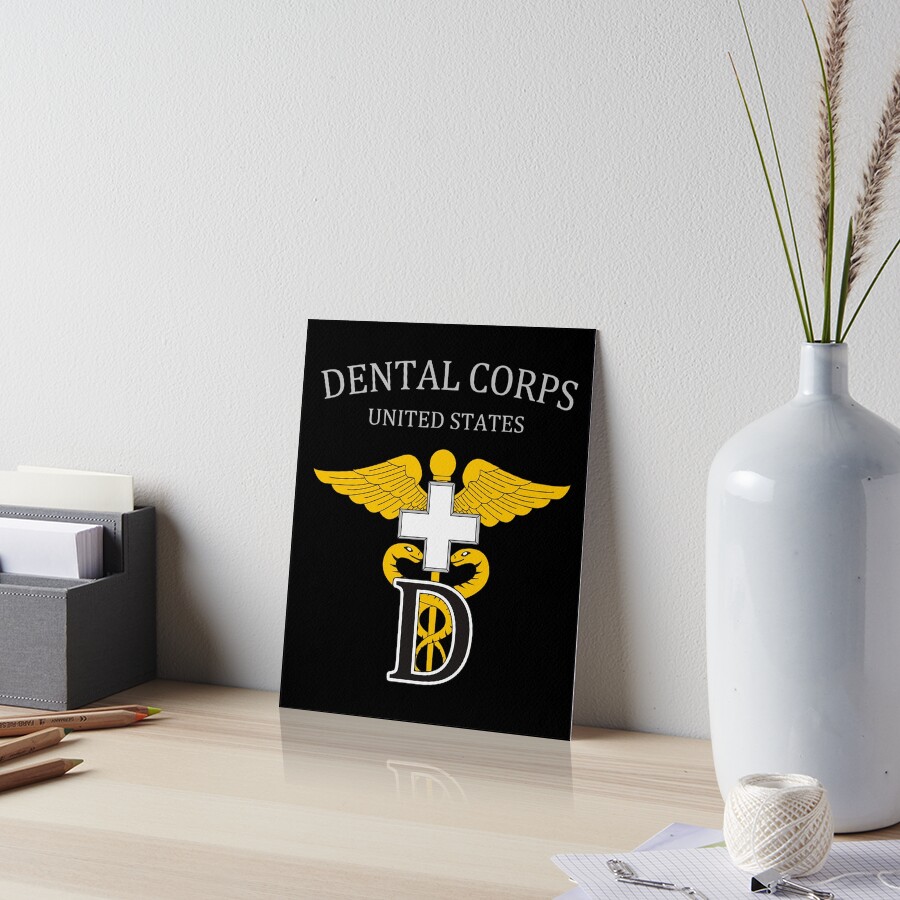 "US Army Dental Corps USA Military Dentist #2219" Art Board Print by ...