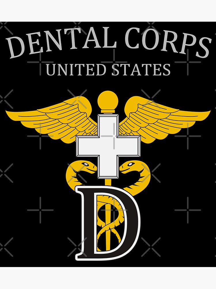 "US Army Dental Corps USA Military Dentist #2219" Sticker for Sale by ...