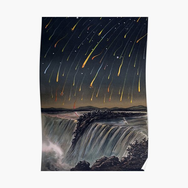 "Leonid Meteor Storm 1833" Poster for Sale by Onodera | Redbubble