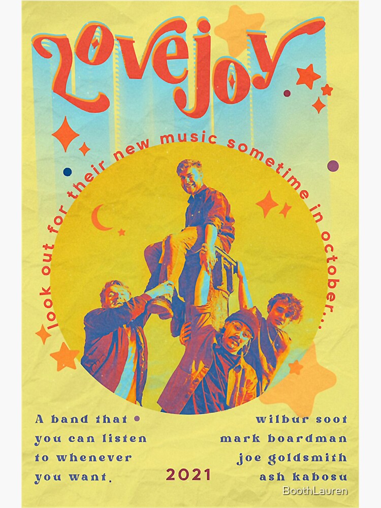 "Lovejoy 2021" Sticker by BoothLauren | Redbubble