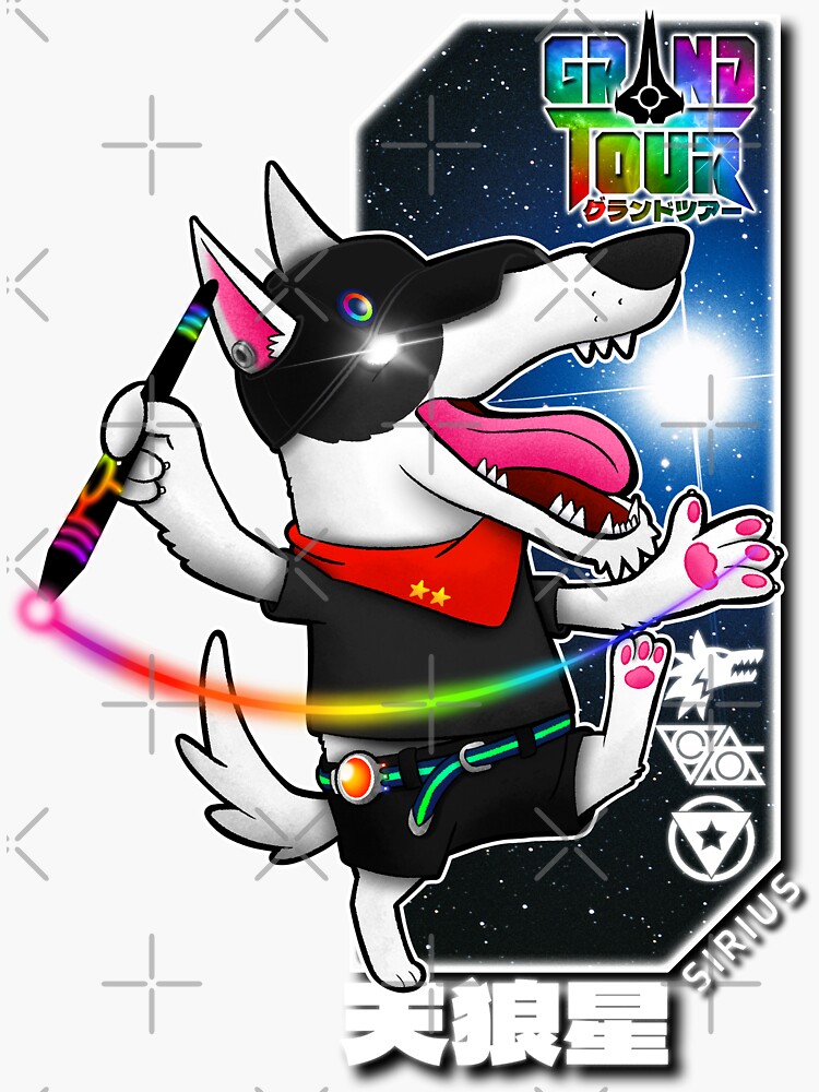 "Grand Tour Universe - Sirius the Star Dog" Sticker for Sale by ...