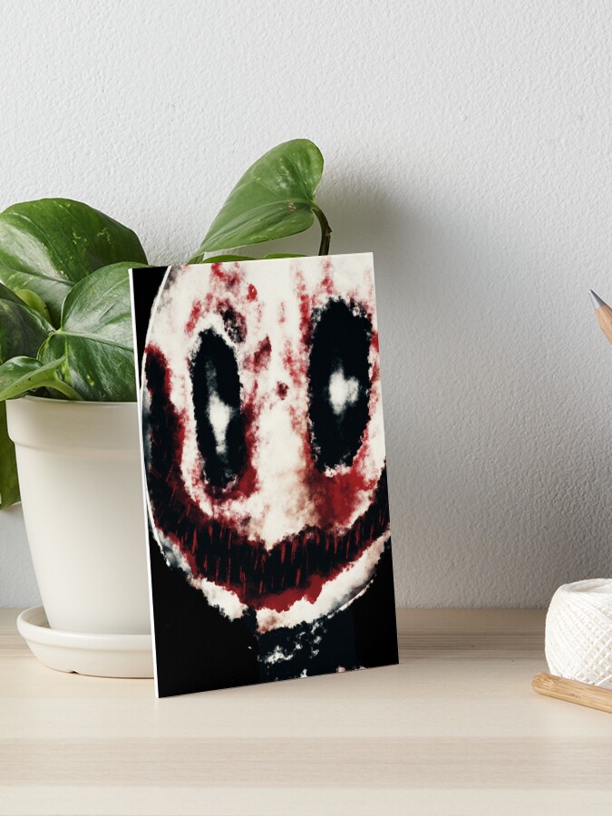 "Scary blood face" Art Board Print by Interium | Redbubble