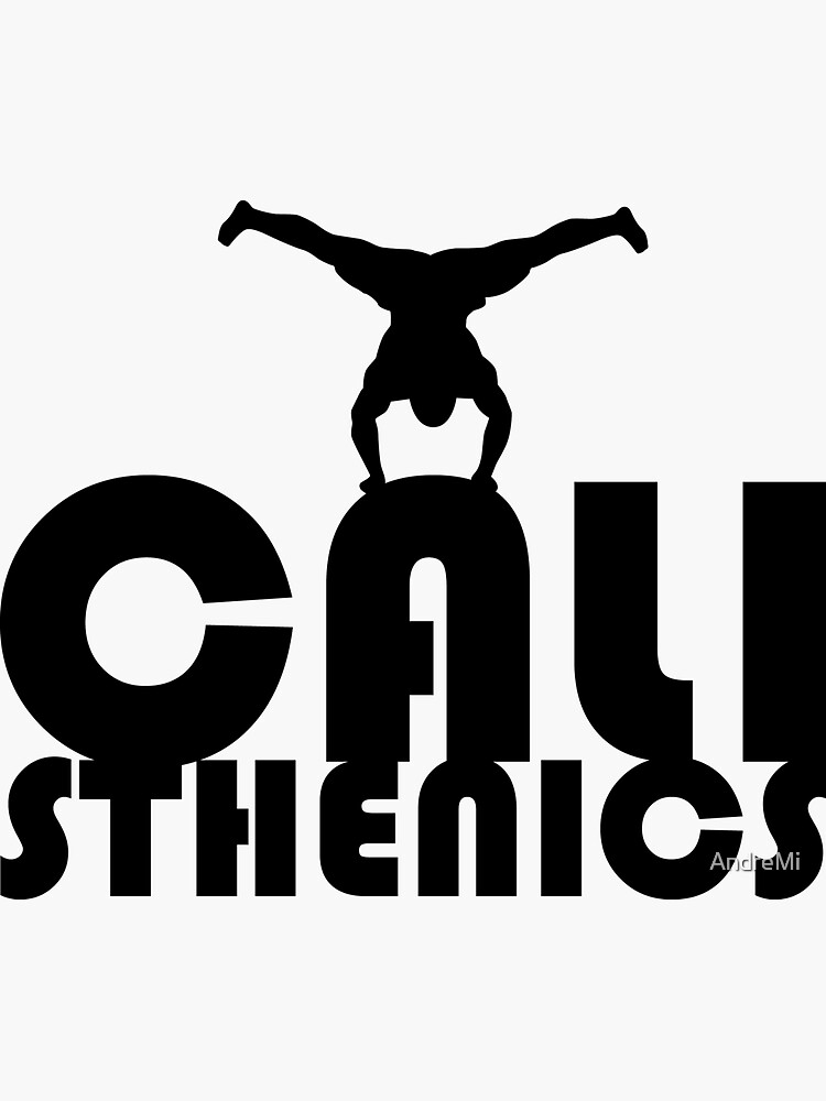 "Calisthenics athlete training" Sticker for Sale by AndreMi | Redbubble