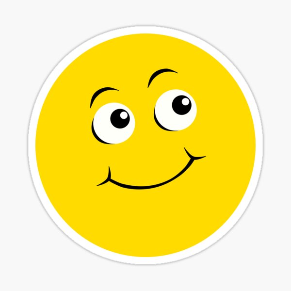"Emoticon - sweet face" Sticker by Aurealis | Redbubble