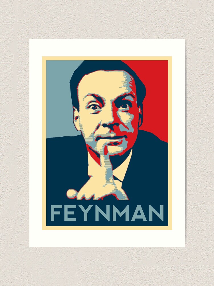 "Richard P. Feynman, Theoretical Physicist" Art Print for Sale by ...