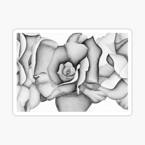 "The First Flower (Tonal Drawing)" Sticker for Sale by ShahemaTafader ...