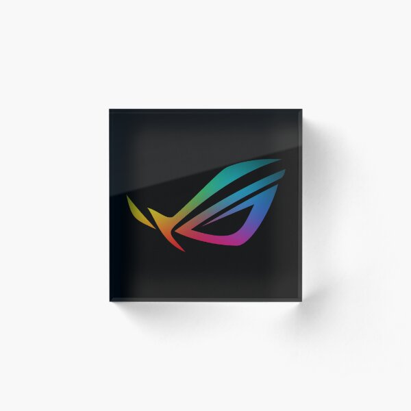 Acrylblock for Sale mit "Asus ROG-Logo RGB (Chroma)" von ItsAbhishek ...