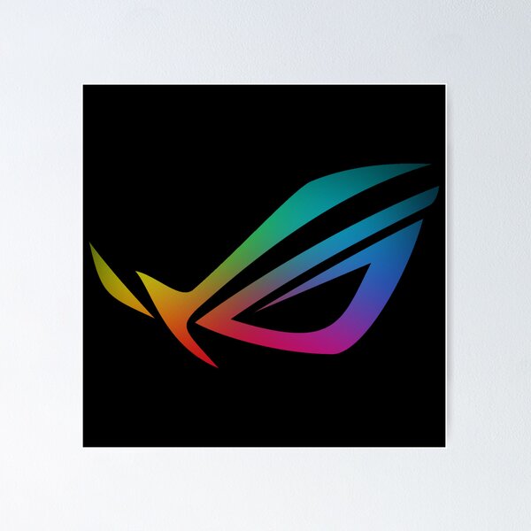 "Asus ROG Logo RGB (Chroma)" Poster for Sale by ItsAbhishek | Redbubble