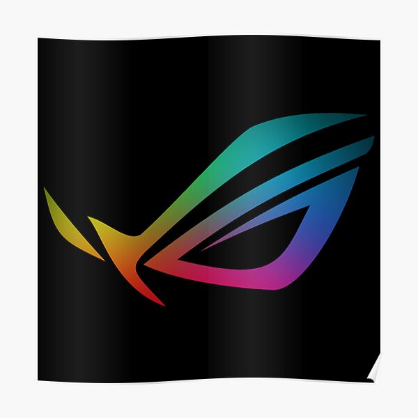 "Asus ROG Logo RGB (Chroma)" Poster for Sale by ItsAbhishek | Redbubble
