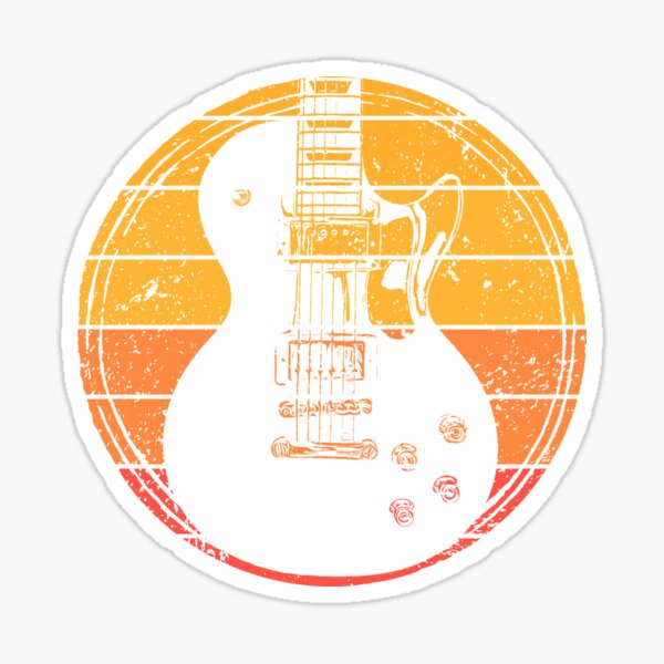 "Electric Guitar " Sticker for Sale by Urbanksy | Redbubble