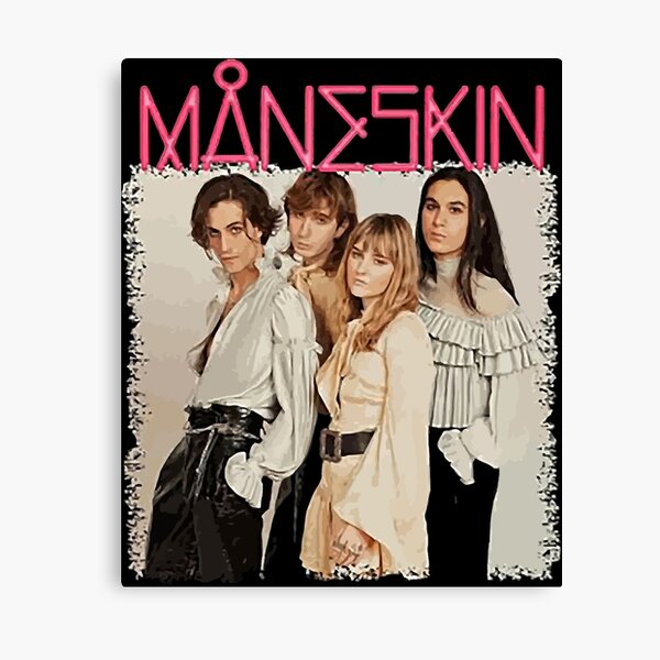 "The Official Merchandise Of Maneskin - Maneskin" Canvas Print for Sale ...