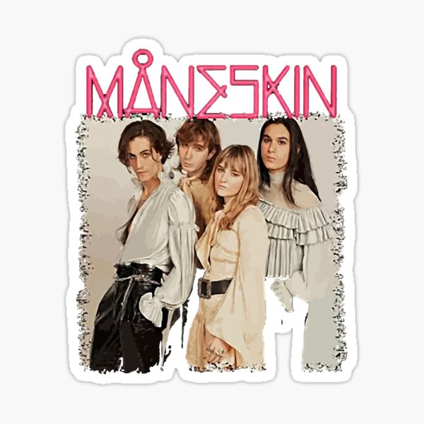 "The Official Merchandise Of Maneskin - Maneskin" Sticker for Sale by ...