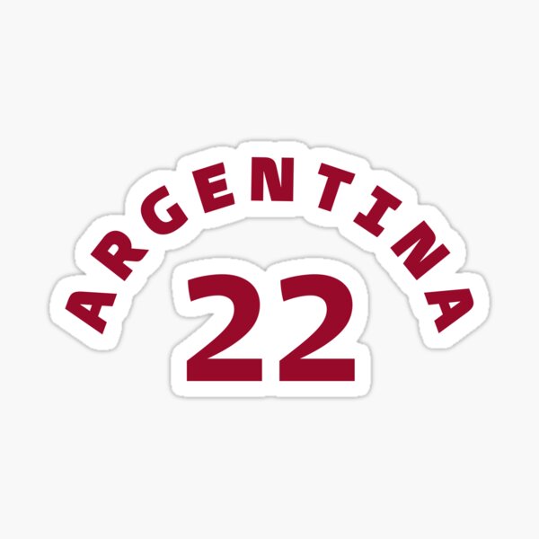"ARGENTINA 22" Sticker by ABDELHAK-OUARDI | Redbubble