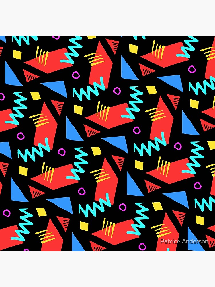 "80s Squiggle Dance Pattern" Photographic Print for Sale by p-anderson ...
